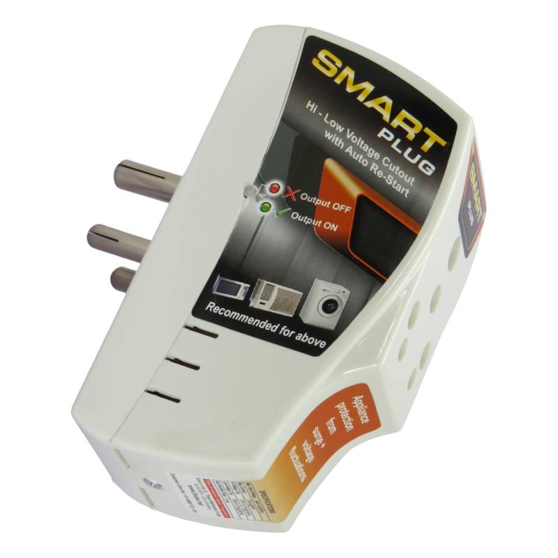 Smart Plug High Low Voltage Cutout Protector rated 16A with Surge ...
