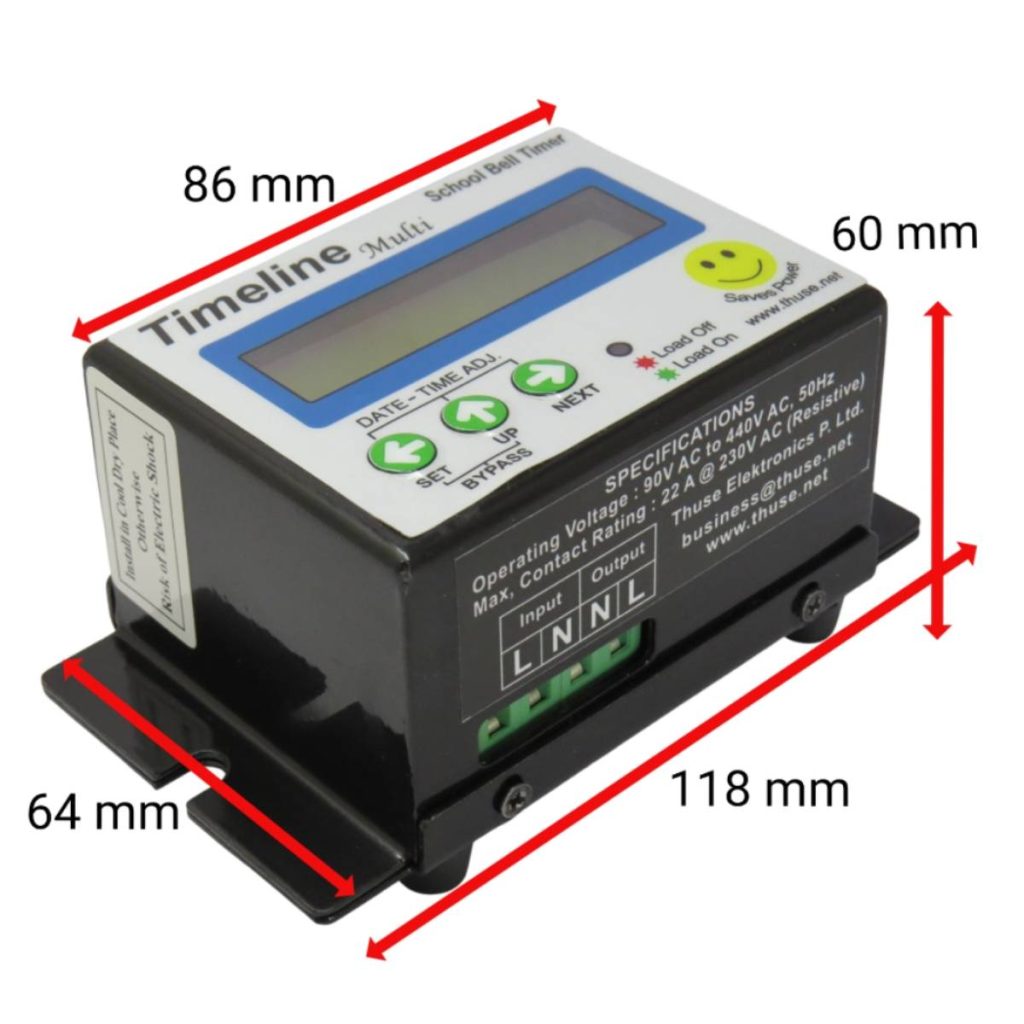 Timeline School Bell Timer With Surge Protection | Thuse Elektronics P ...