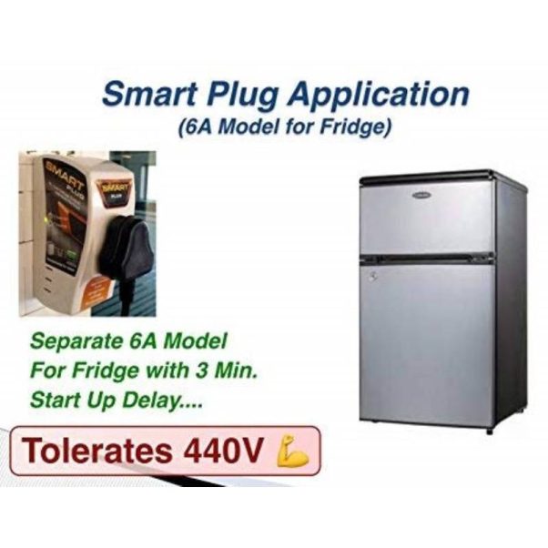 Smart Plug for all types of Refrigerators Protector 6A with Surge ...