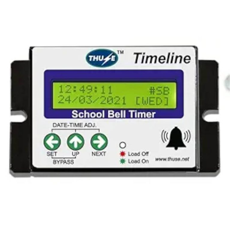 Timeline School Auto Bell Multipurpose Timer (Black) 50 Bells/day ...
